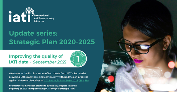 IATI Strategic Plan 2020-2025: Factsheet update series - iatistandard.org
